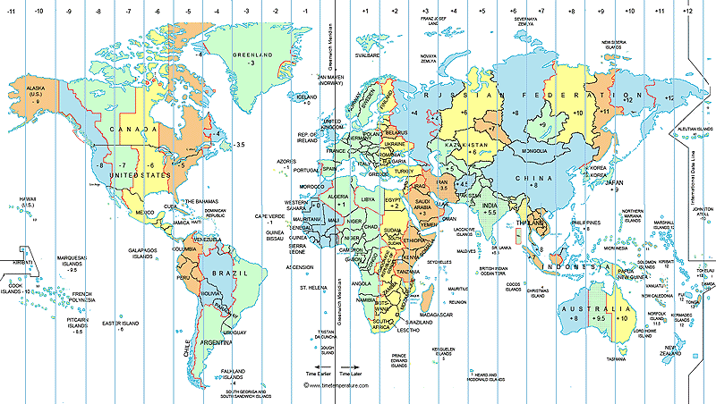Weird Time Zones From West to East - Wanderwisdom