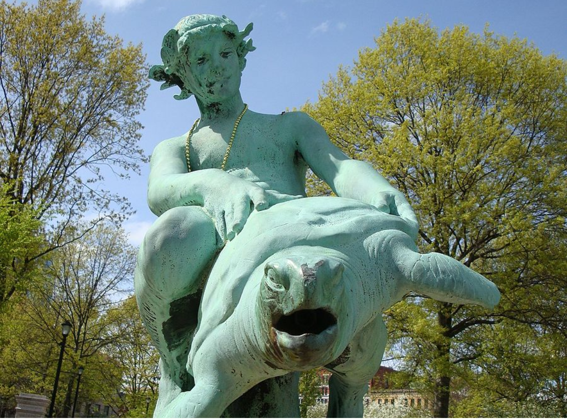 The Hilarious History of Worcester's Turtle Boy Statue - Wanderwisdom